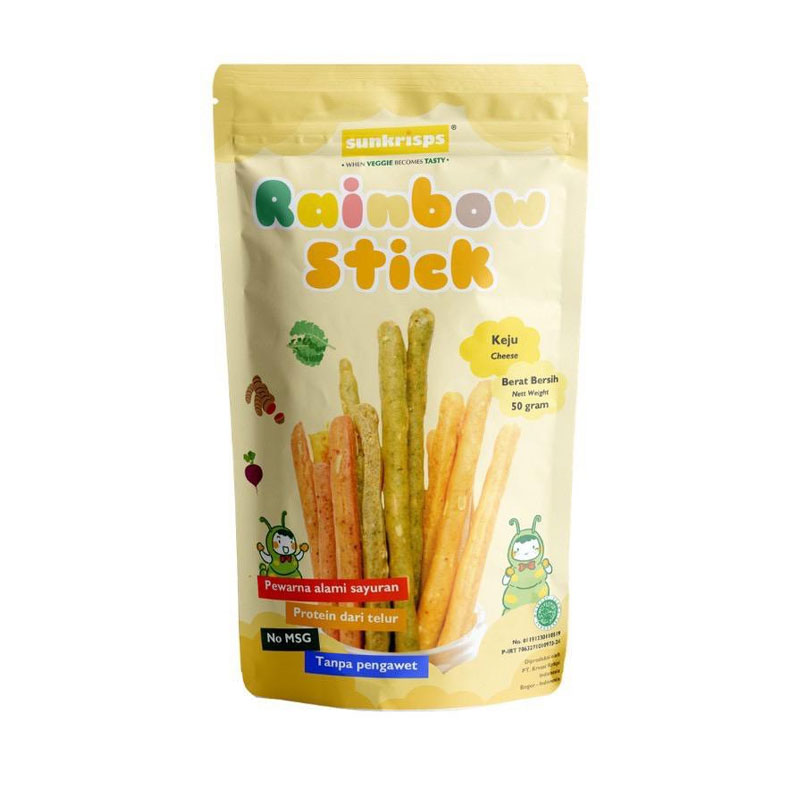 OMO SUNKRISPS RAINBOW STICK CHEESE 50GR - RAJASUSU